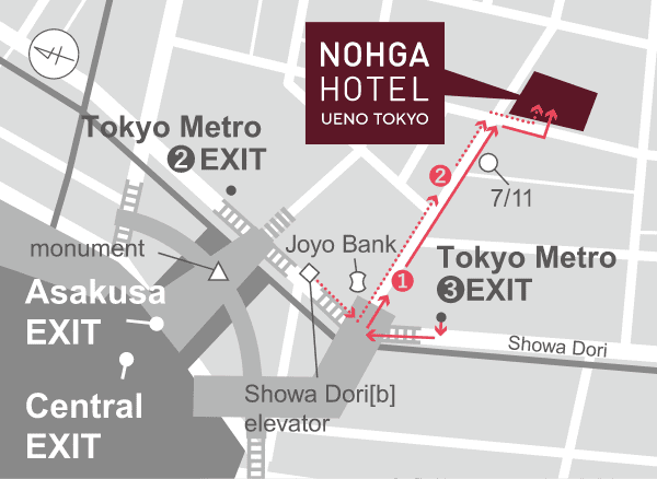 ACCESS | NOHGA HOTEL UENO TOKYO | NOHGA HOTEL