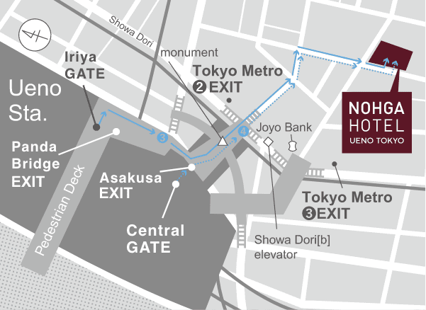 ACCESS | NOHGA HOTEL UENO TOKYO | NOHGA HOTEL