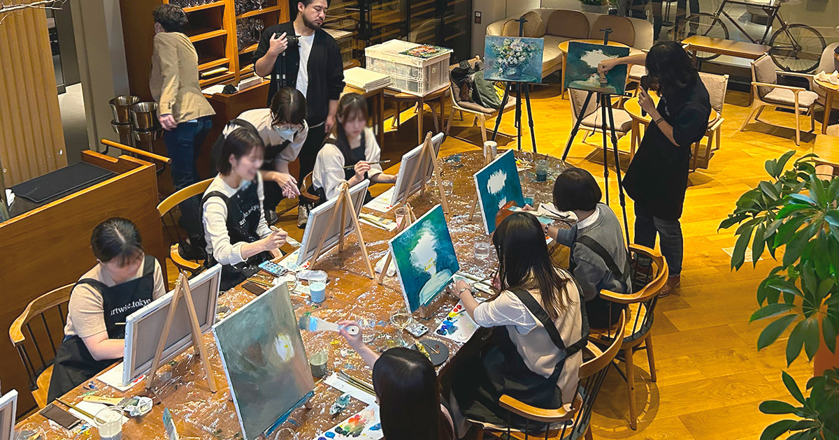 ＜artwine.tokyo NOHGA＞【アートワイン体験】ワインを飲みながら楽しく名画を描こう！ | ノーガホテル 上野 東京 ...
